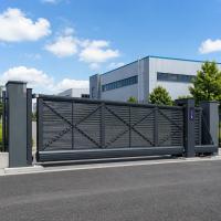 China Automatic Motorized Industrial Aluminum Security Door Retractable Entrance for Hotels Malls Gyms Hospitals for sale