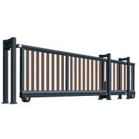 China Industrial Aluminum Alloy Automatic Sliding Gate with Smart Electric Motor for Retractable Driveway Main Gate for sale