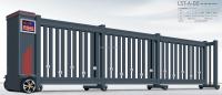 China Modern Auto Aluminum Security Gate Commercial Outside Sliding Entrance Main Door Motorized Telescopic Outdoor Factory Gate for sale