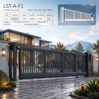 China Aluminum Auto Sliding Gate for Outdoor Main Gate Security Electric Folding Automatic Retractable Gates Apartments Hotels Malls for sale