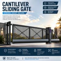 China Automatic Aluminum Gate for School Hotel Entrance 1.6m High Electric Sliding Security Door with Remote Control OEM Custom Color for sale
