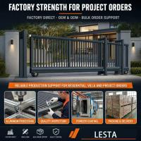 China Automatic Aluminum Gate for School Hotel Entrance 1.6m High Electric Sliding Security Door with Remote Control OEM Custom Color for sale