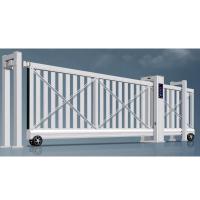 China Heavy Duty Modern Aluminum Sliding Door Design Customized Sliding Door Telescopic Gates Electric Auto Sectional Fencing Gate for sale