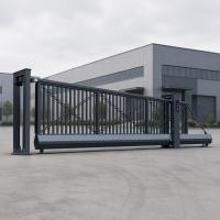 China Heavy Duty Aluminum Electric Security Sliding Gate Automatic Industrial Front Fence Cantilever Design for Courtyards Outdoor Use for sale