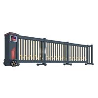 China Industrial Retractable Aluminum Alloy Electric Sliding Gate with Remote Control Modern Design for Apartment Driveway Entrance for sale