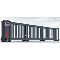 China Modern Aluminum Gates Design Cantilever Gate Industry Straight Sliding Gate Automatic Sliding Fence Gate for sale