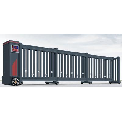China Modern Aluminum Gates Design Cantilever Gate Industry Straight Sliding Gate Automatic Sliding Fence Gate for sale