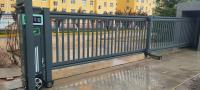 China Good Quality Aluminum Alloy Electric Sectional Folding Door Driveway Retractable Sliding Gate for sale
