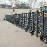 China Automatic Folding Security Barrier Gate Door Retractable Driveway Industrial Safety Gate for Apartment Hotel Entry for sale