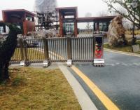 China Automatic Folding Security Barrier Gate Door Retractable Driveway Industrial Safety Gate for Apartment Hotel Entry for sale