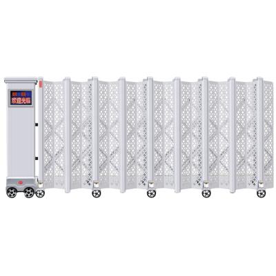China DC Motor Automatic Barrier Gate Flexible Retractable Folding Gate for Factory Security Entrance Gate for sale