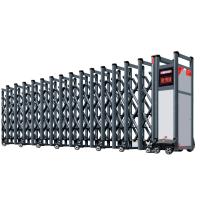 China DC Motor Automatic Barrier Gate Flexible Retractable Folding Gate for Factory Security Entrance Gate for sale