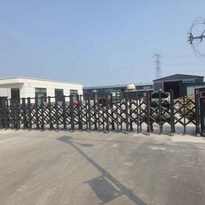 China Industrial Auto Electric Retractable Aluminum Collapsible Folding Gate with Remote Control for Park & Gym Use for sale