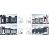 China Automatic Electric Folding Retractable Aluminum Alloy Auto Fence Gate for Entry Apartment Mall Warehouse Outdoor Park Gym Use for sale