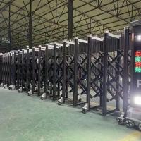China Automatic Aluminum Electric Retractable Gate Remote Control Eco-Friendly Outdoor Safety Motor Industrial Mall Gym Hospital Villa for sale