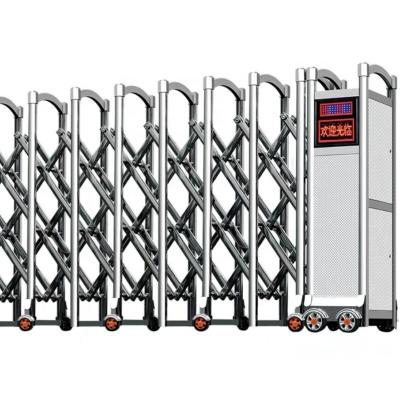 China Supplier Industry Automatic Electric Stainless Steel Retractable Folding Fence Door Smart Electric Retractable Gates for sale