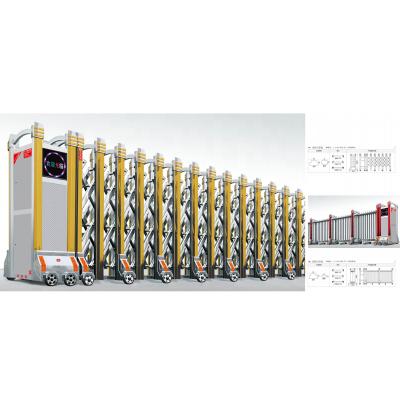 China Hot Sale Remote Control Stainless Steel Sliding Retractable Electric Gate for Residential Estates for sale