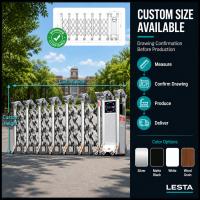 China Automatic Stainless Steel Electric Retractable Fence Gate Folding Door Safety Gate for Entry for Hotels for sale