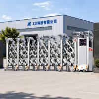 China Automatic Stainless Steel Electric Retractable Fence Gate Folding Door Safety Gate for Entry for Hotels for sale