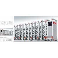 China Electric Retractable Automatic Sliding Door Stainless Steel Folding Fence Gate for Entry Gym Outdoor Courtyard-Factory Supply for sale