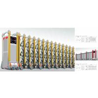 China Electric Retractable Automatic Sliding Door Stainless Steel Folding Fence Gate for Entry Gym Outdoor Courtyard-Factory Supply for sale