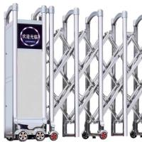 China Electric Stainless Steel Industrial Automatic Retractable Gate with Remote Control for Entry Outdoor Park Use for sale