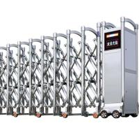 China Stainless Steel Automatic Collapsible Folding Door Retractable Gate Security Retractable Sliding Gate for School Hospital for sale