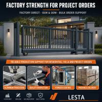 China Manufacturer-Designed Automatic Sliding Gate Powder Coated Aluminum Alloy for Villa Driveway for sale
