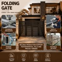 China Manufacturer-Designed Automatic Sliding Gate Powder Coated Aluminum Alloy for Villa Driveway for sale