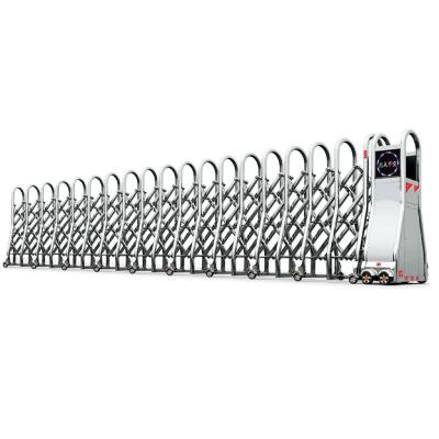 China Factory Price for Stainless Steel Sliding Door Automatic Gate Electric Aluminum Retractable Door Folding Gate for sale