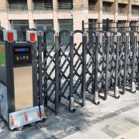 China Wholesales Factory Direct Automatic Retractable Gates Sliding Gate Aluminum Trackless Sensor Folding Barrier Gate for sale