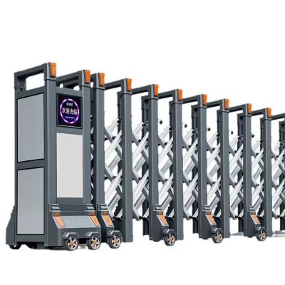 China Manufacturer Automatic Retractable Gate Collapsible Gate with Safety Sensor for School Factory Use Aluminum  Alloy for sale