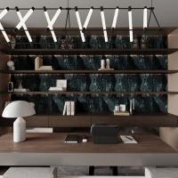 China Custom Wood Home Floor Bookshelf Cabinets to Ceiling Study Room Full Wall Book Cabinets Modern Library Book Storage Cases for sale