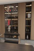 China Custom Wood Home Floor Bookshelf Cabinets to Ceiling Study Room Full Wall Book Cabinets Modern Library Book Storage Cases for sale