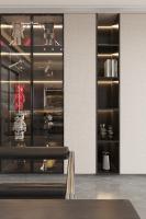 China Custom Dining Room Cabinets Storage Cabinets for Living Room Bedroom Bathroom Kitchen Office Furniture with Glass Panel for sale