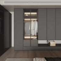 China Modern Melamine Wooden Wardrobe Closets Wardrobe Bedroom Furniture Simple Storage Cabinet for Home Made in China for sale