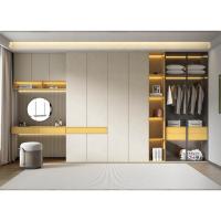 China Modern Luxury Walk-in Closet Cabinet Wardrobes for Hotel Villa Living Room Bedroom Furniture Wooden Clothes Storage Cabinet for sale