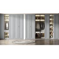 China Modern Luxury Walk-in Closet Cabinet Wardrobes for Hotel Villa Living Room Bedroom Furniture Wooden Clothes Storage Cabinet for sale