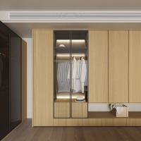 China Modern Luxury Wooden Modular Custom Design Bedroom Wardrobes for Apartment and Hotel Use with Wall Mount Installation for sale