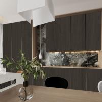China High End Minimalist Solid Wood Modern Custom Modular Kitchen Cabinet Faucet Hinge Drawer Slide Sink Ready Assembled Storage for for sale
