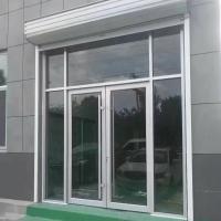 China Custom Commercial KFC Type Shop Front Door Modern Design Outdoor Entrance Door Waterproof Anti-theft Aluminum Hotels Hospitals for sale