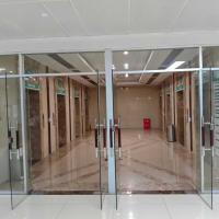China Office Building Hospital & Mall Exterior KFC Style Aluminum Glass Commercial Double Swing Manual Door for sale