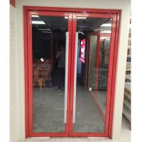 China Office Building Hospital & Mall Exterior KFC Style Aluminum Glass Commercial Double Swing Manual Door for sale