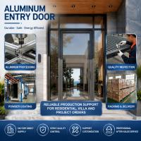 China Modern Aluminum Glass Door Thermal Insulation Waterproof Soundproof Manual Swing Commercial Hotel Hospital Mall Apartment Use for sale