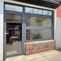 China Modern Aluminum Glass Door Thermal Insulation Waterproof Soundproof Manual Swing Commercial Hotel Hospital Mall Apartment Use for sale