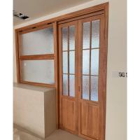 China Frameless Aluminum Tempered Glass Indoor/Outdoor Exterior Foldable Door Minimalist Restaurant Partition Customized Bi-fold for sale