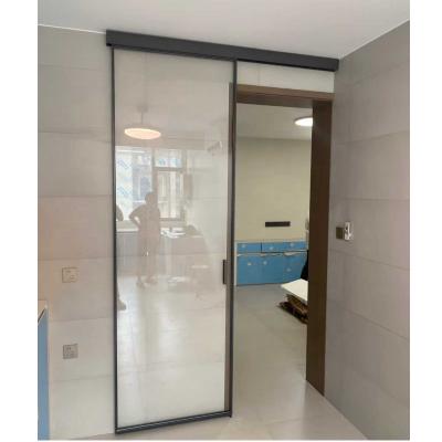 China Modern French Design Aluminum Glass Waterproof Swing Pocket Doors Interior Kitchen Bedroom Bathroom Use Customized Color Space for sale