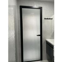 China Modern French Design Aluminum Glass Waterproof Swing Pocket Doors Interior Kitchen Bedroom Bathroom Use Customized Color Space for sale
