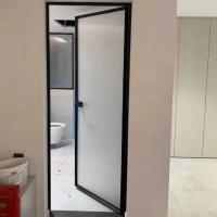 China Modern French Design Aluminum Glass Waterproof Swing Pocket Doors Interior Kitchen Bedroom Bathroom Use Customized Color Space for sale