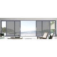 China Factory Supply Modern Aluminum Glass Doors with Mesh Panel for Bedroom House Hotel Villa Courtyard Patio Sliding Door for sale
